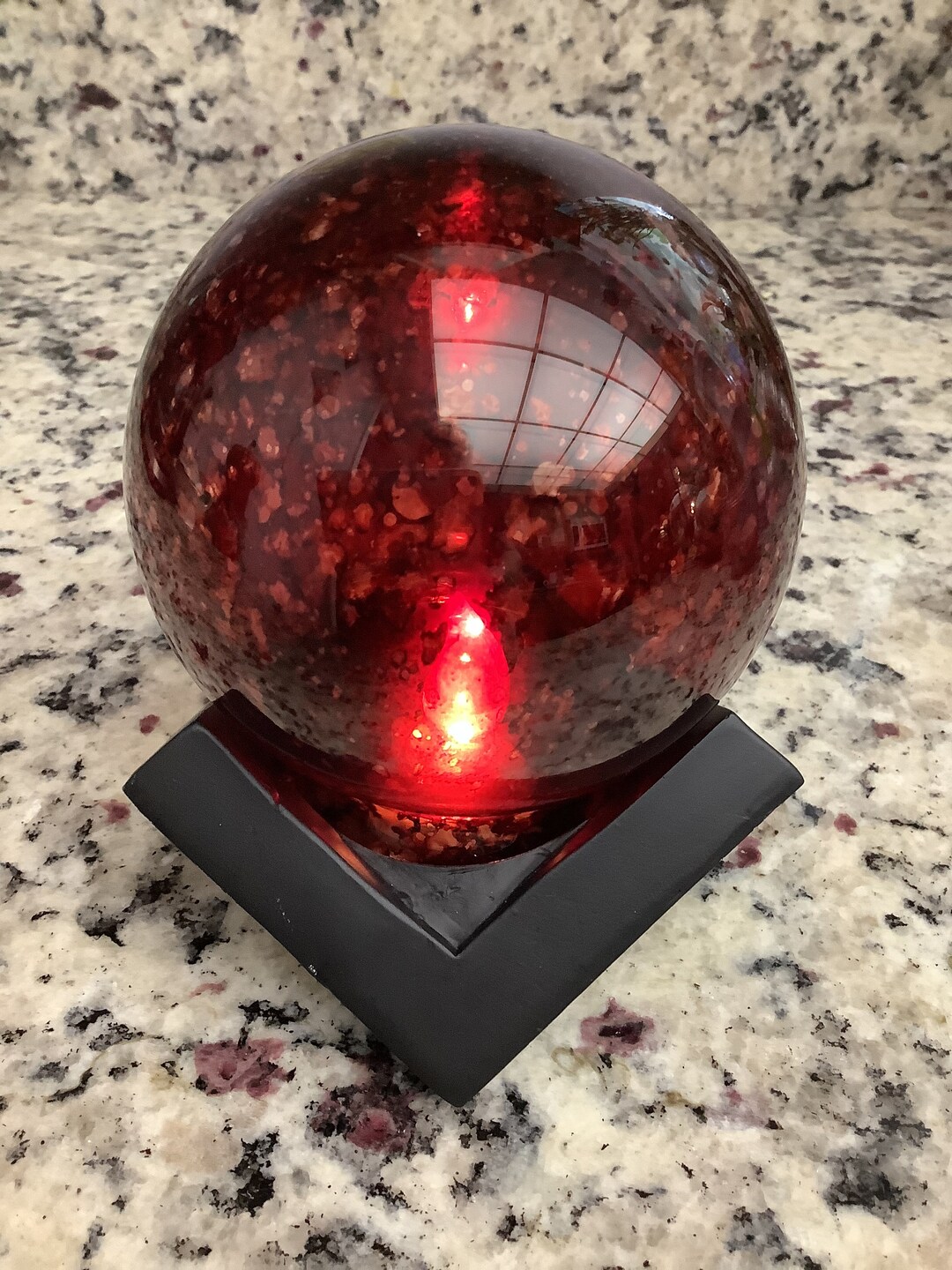 Garnet Colored Light up Ball - Etsy