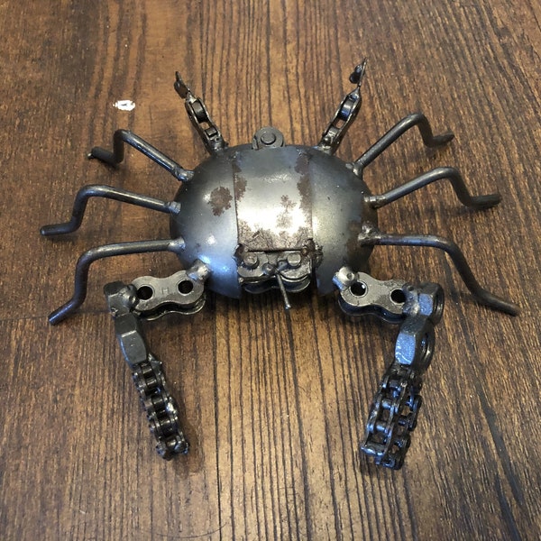 Metal Crab Sculpture - Etsy