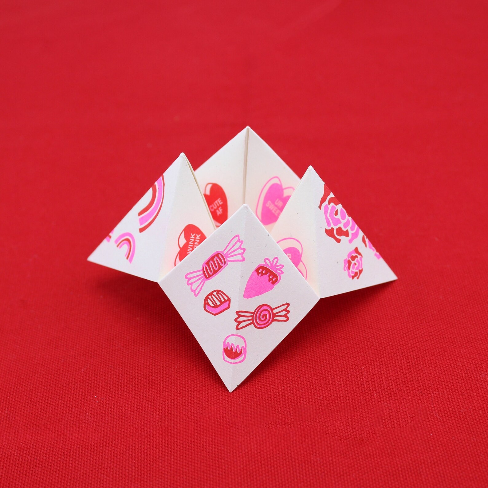Valentine Fortune Teller Printable Digital Download DIY Valentine's ...