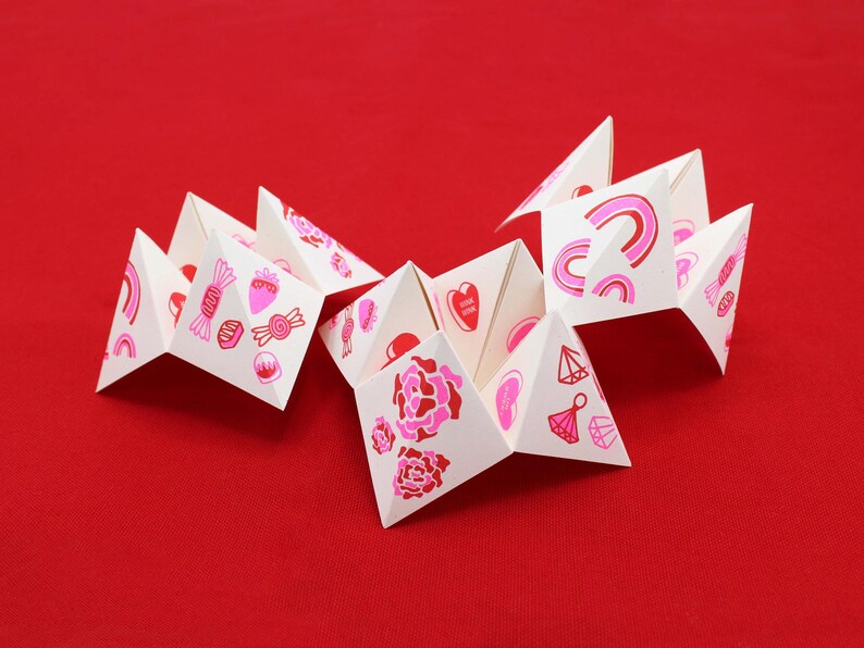 Valentine Fortune Teller | Printable Digital Download | DIY Valentine's ...