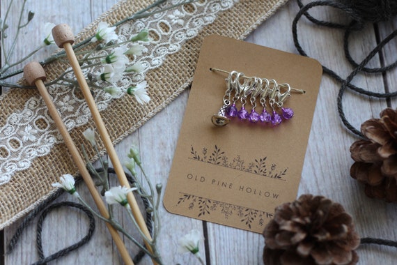 Hocus Pocus Blue Stitch Markers | Etsy