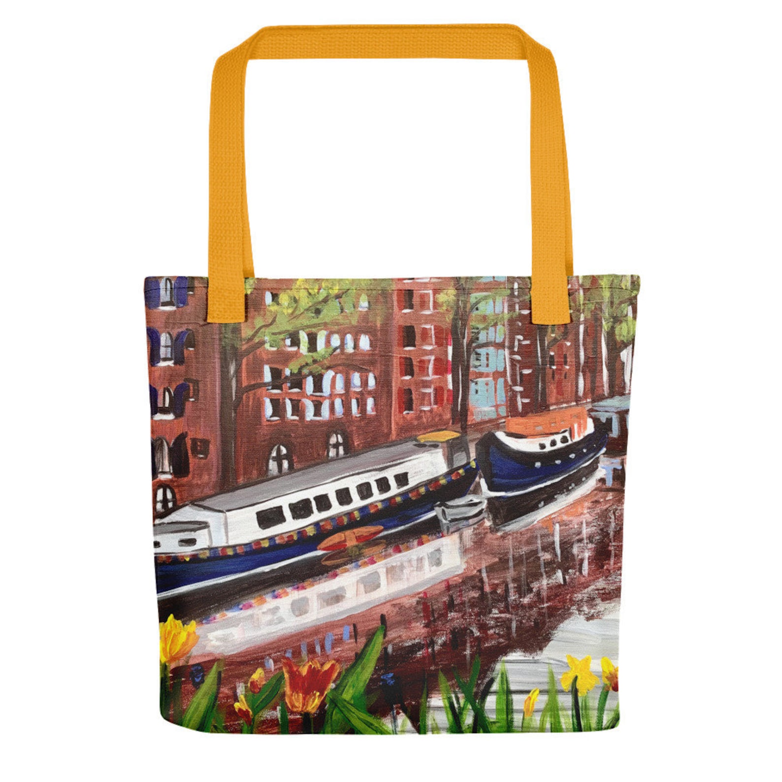 Amsterdam Tote Bag, Tote Bag, Amsterdam Art, Amsterdam Art Painting ...