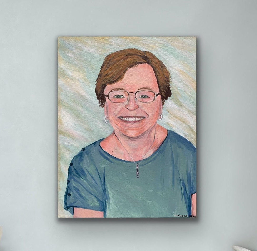 Portrait Painting, Portrait From Photo, Portrait Gift, Portrait Art ...