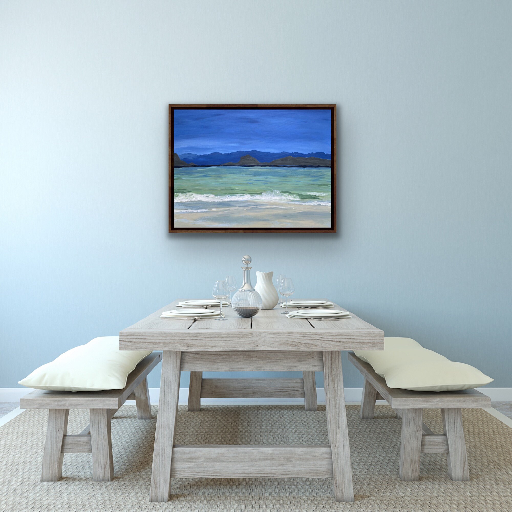 Ocean Print, Ocean Wall Art, Ocean Art, Ocean Wall Decor, Blue Ocean ...