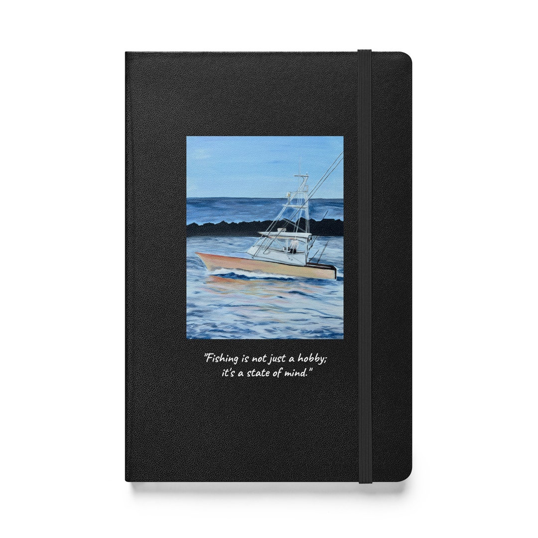 Fishing Notebook, Boat Notebook, Fishing Gift, Boat Journal, Boat ...