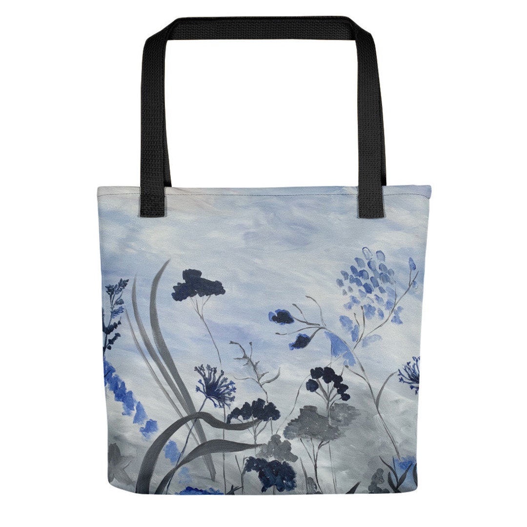 Wildflower Tote Bag, Flower Tote Bag, Flower Tote, Art Tote Bag, Tote ...