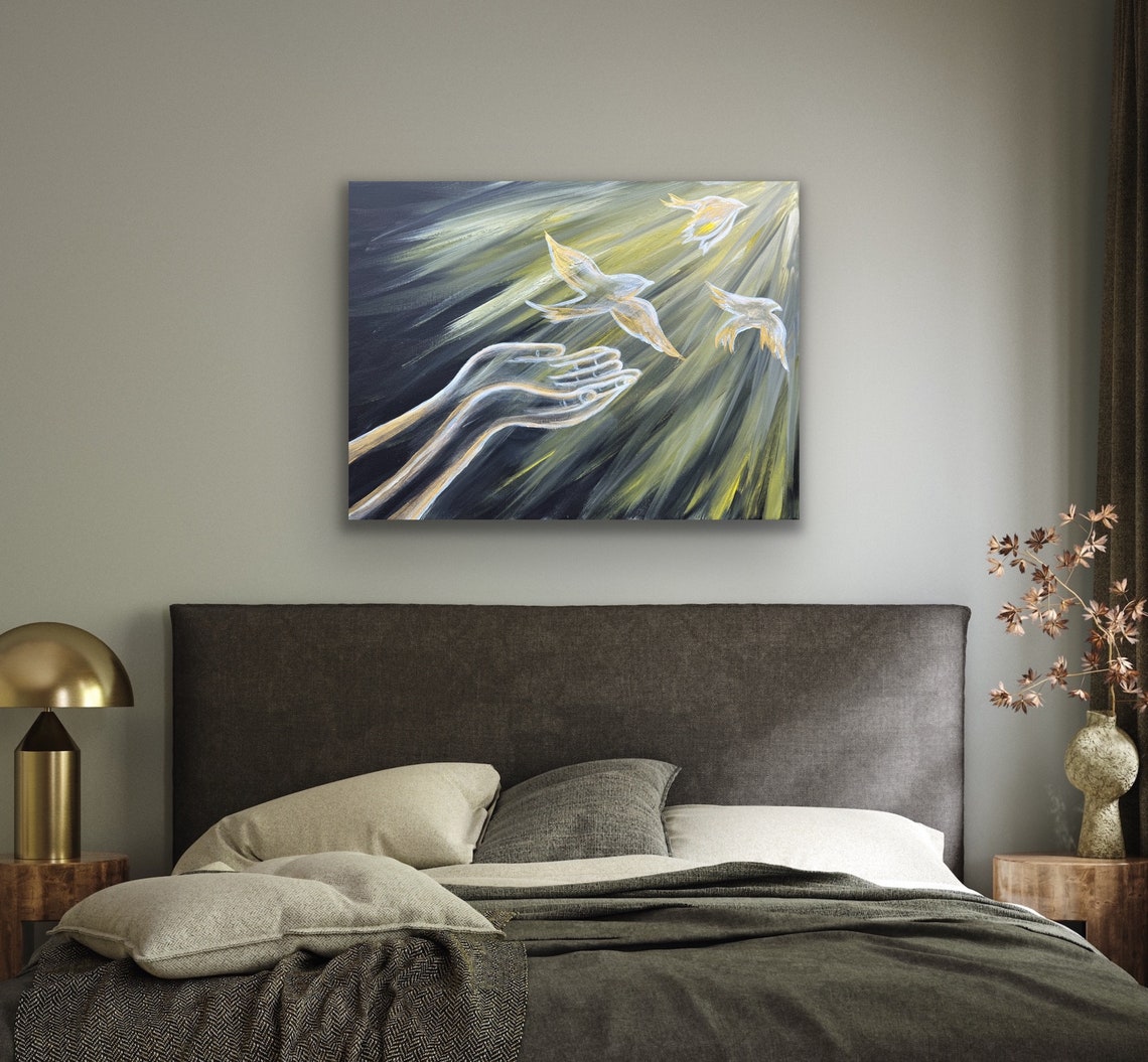 Letting Go, Let Go, Bird Painting, Graduation, Death, Bird Art, Hand ...