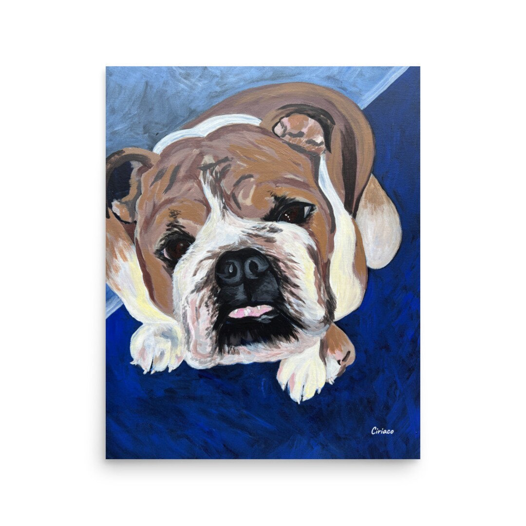 Bulldog Print, English Bulldog Print, Pet Portraits - Etsy
