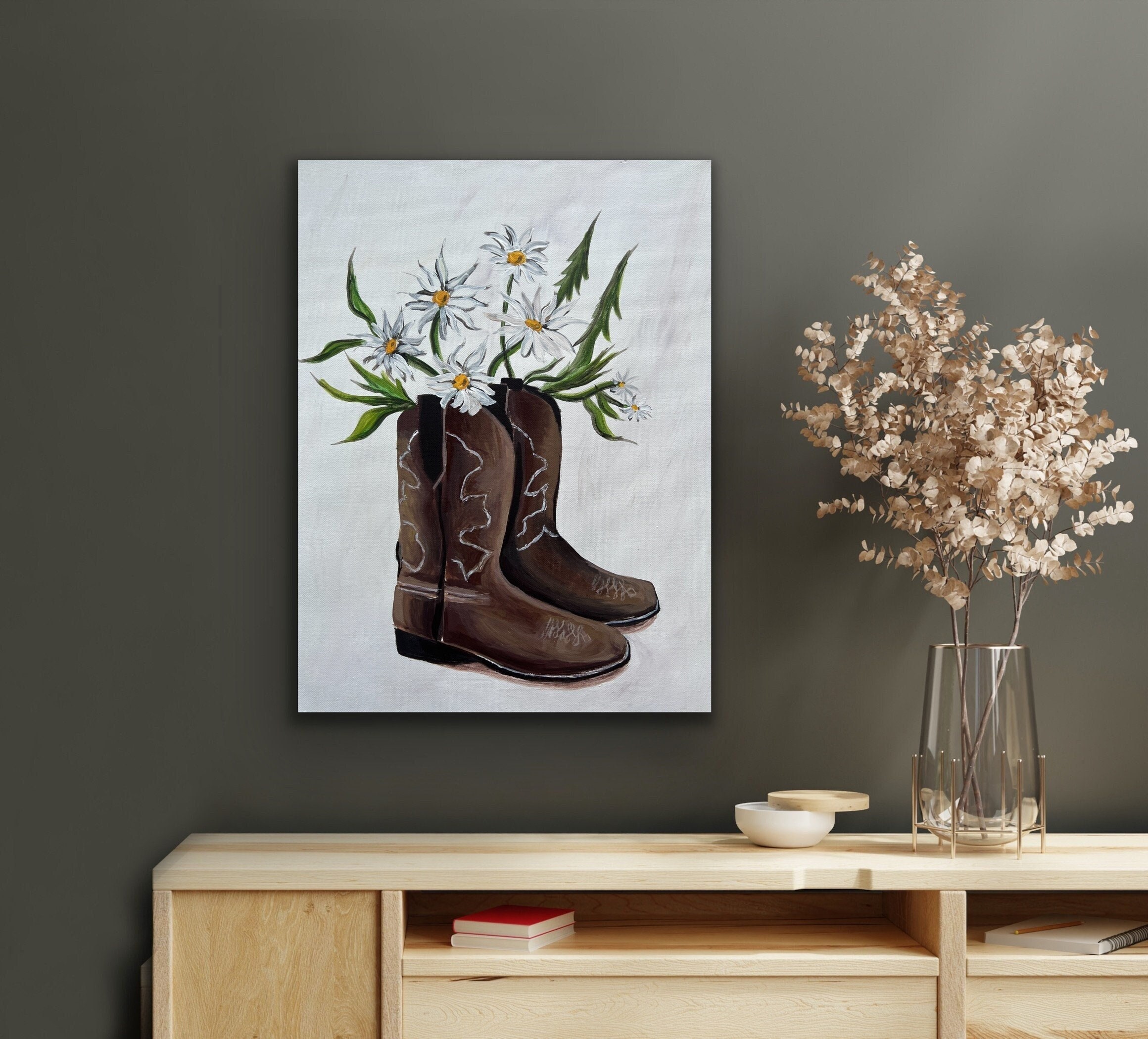Cowboy Boot Painting