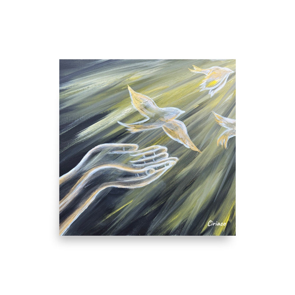 Letting Go, Let Go, Bird Print, Graduation, Death, Bird Art, Hand Art ...