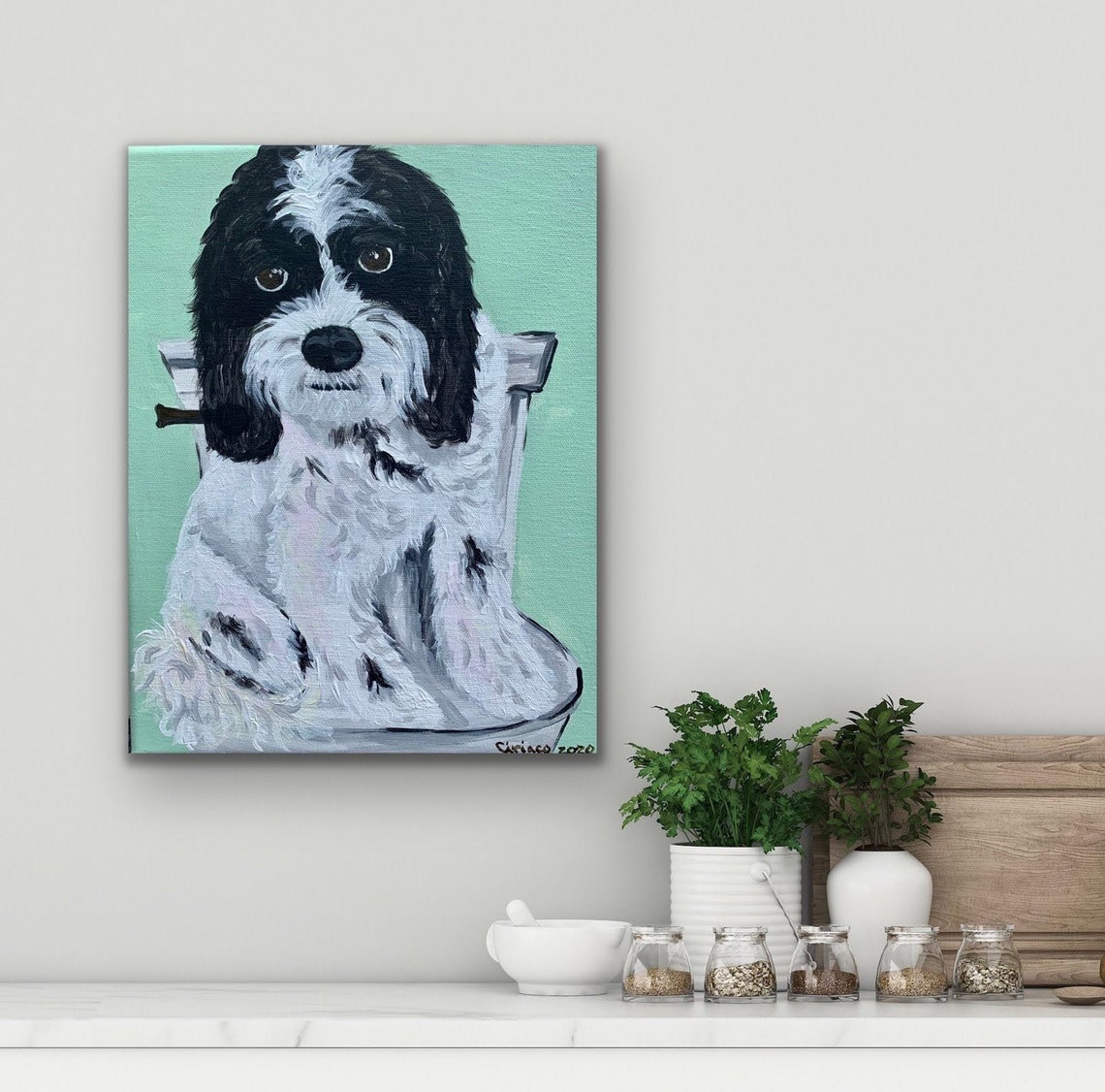 Dog Portrait Dog Portrait Custom Dog Portrait Custom - Etsy