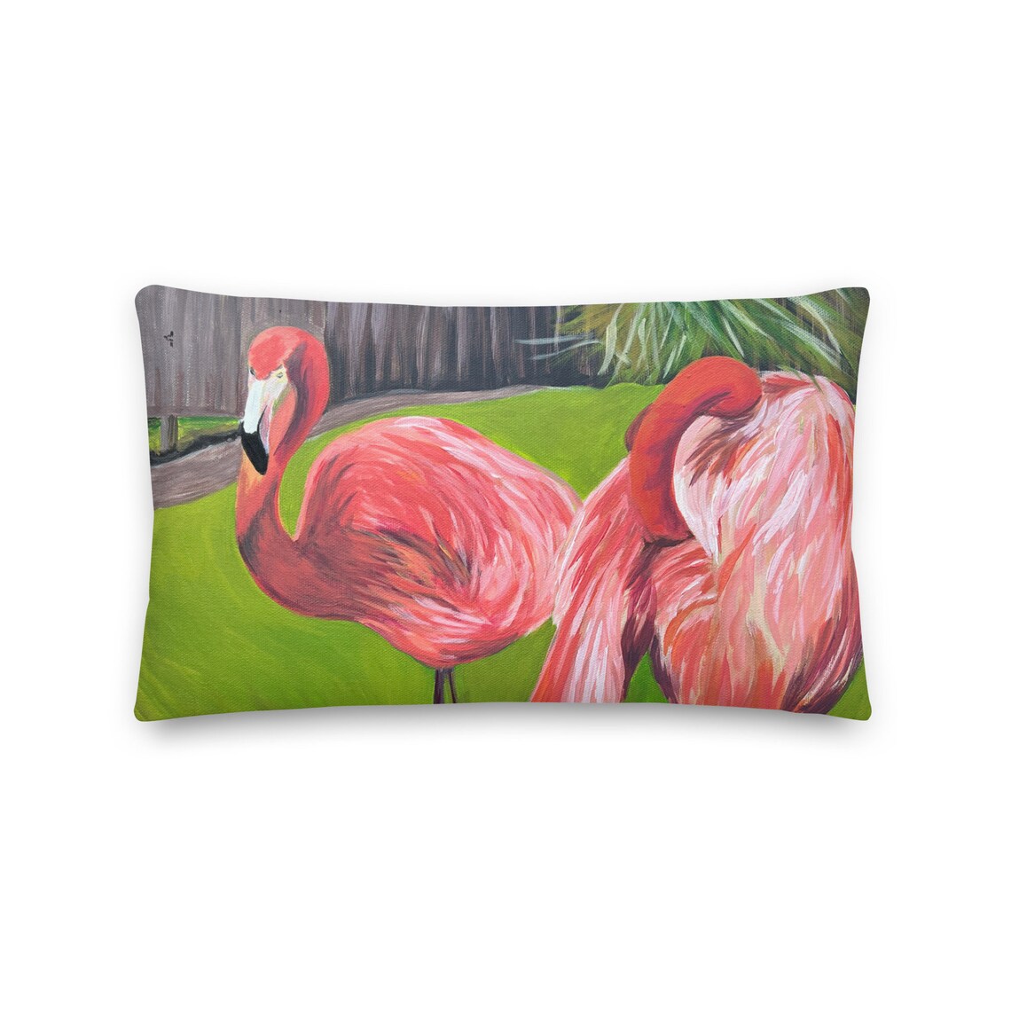 Pink Flamingo Pillow Flamingo Art Pink Pillow Pink Flamingo - Etsy
