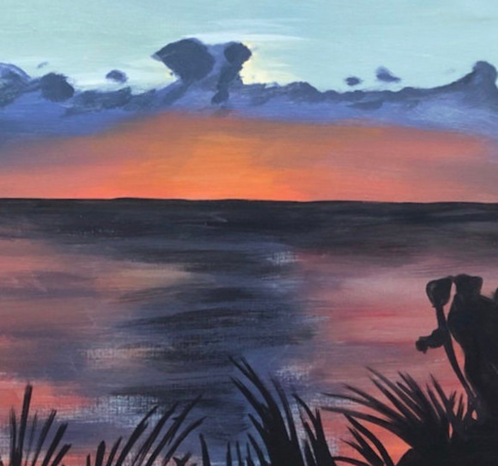 Sunset Painting, Jamaica Painting, Sunset Wall Art, Sunset and Water ... Sunset Painting, Jamaica Painting, Sunset Wall Art, Sunset and Water ...