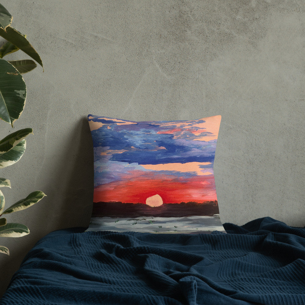 Outer Banks Pillow, Obx, Outer Banks Art, Sunset Pillow, Jockeys Ridge ...