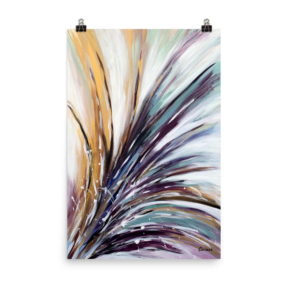 Abstract Print, Gold Abstract Painting, Maroon Abstract, Abstract Art ...