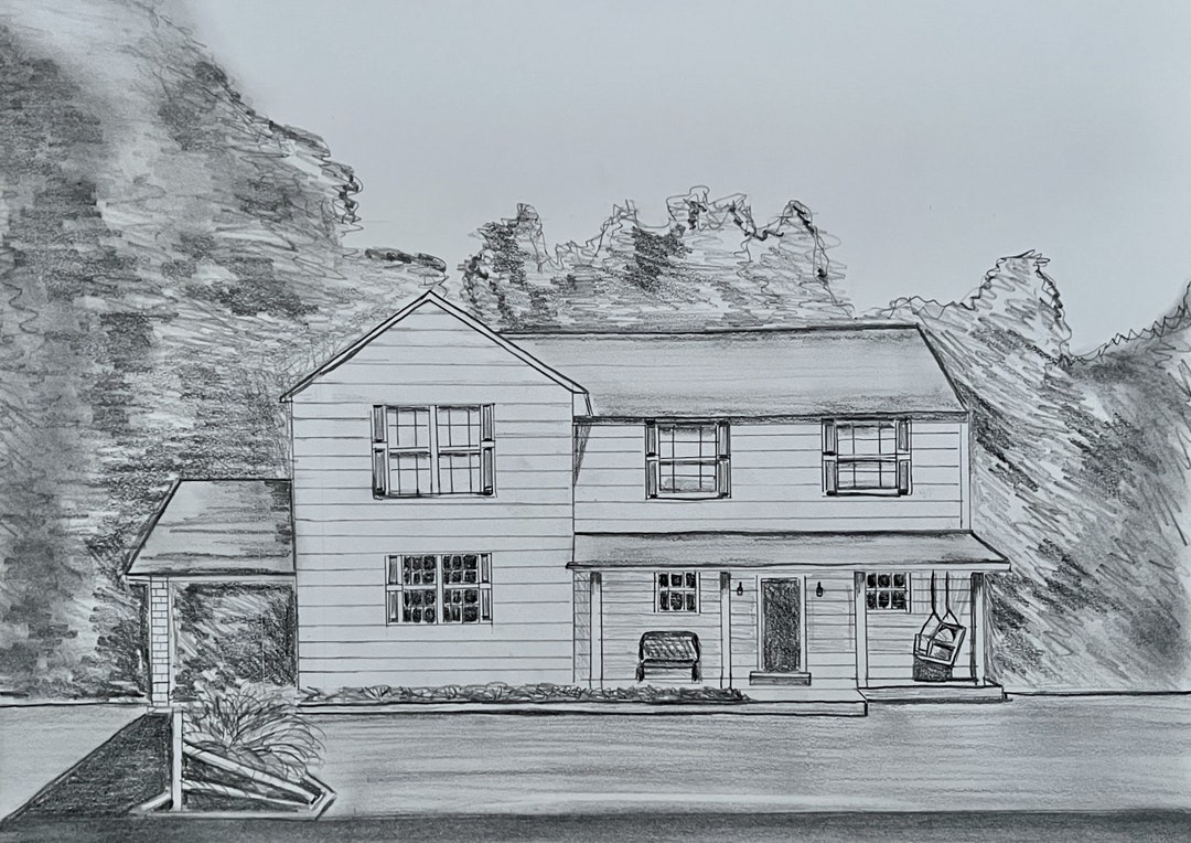 Home Painting, Pencil Drawing Art, Photo to Painting, Moving Gift ...