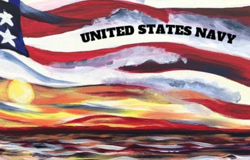Us Navy Print Us Navy Gift Us Navy Art American Flag Print - Etsy