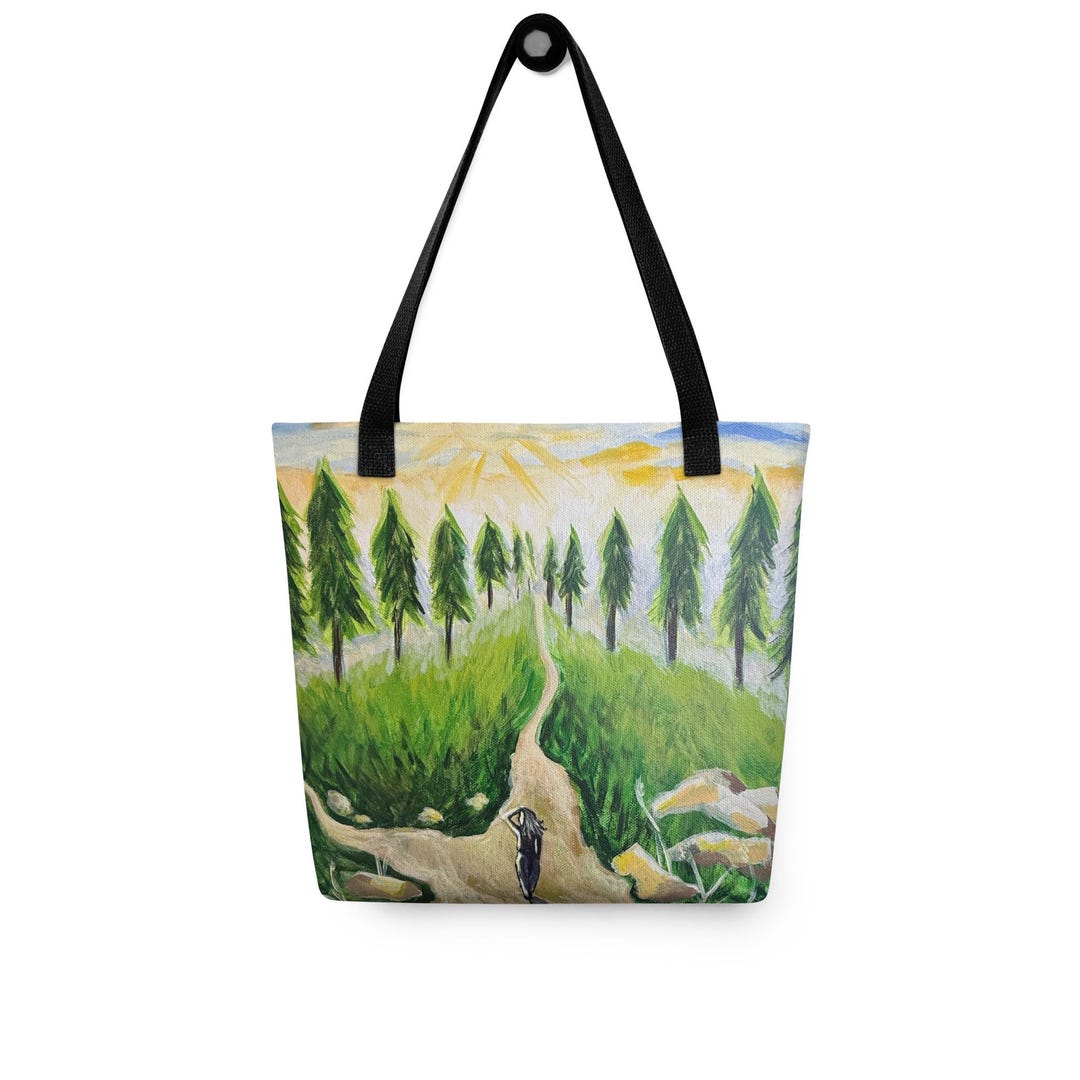 Path Tote Bag, Road Less Traveled, Path Less Traveled, Landscape Bag ...