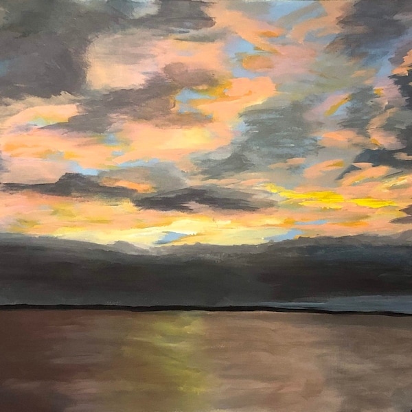 Sunset Painting - Etsy