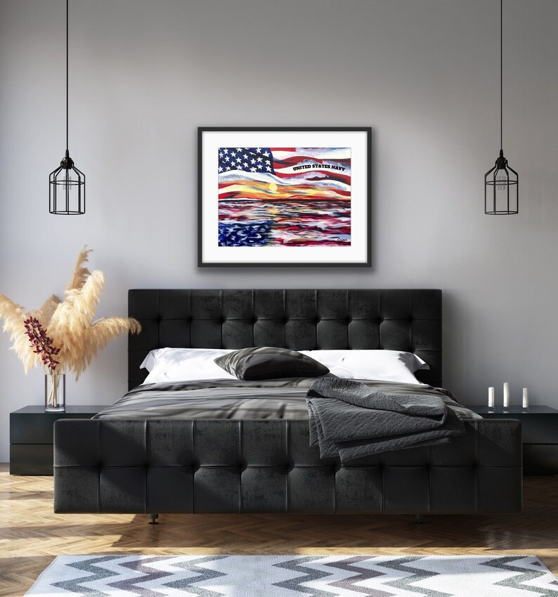 Us Navy Print Us Navy Gift Us Navy Art American Flag Print - Etsy