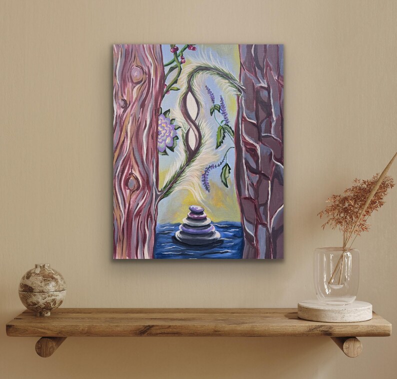 Integrate Painting, Integrative Medicine, Tree Painting, Intertwined - Etsy