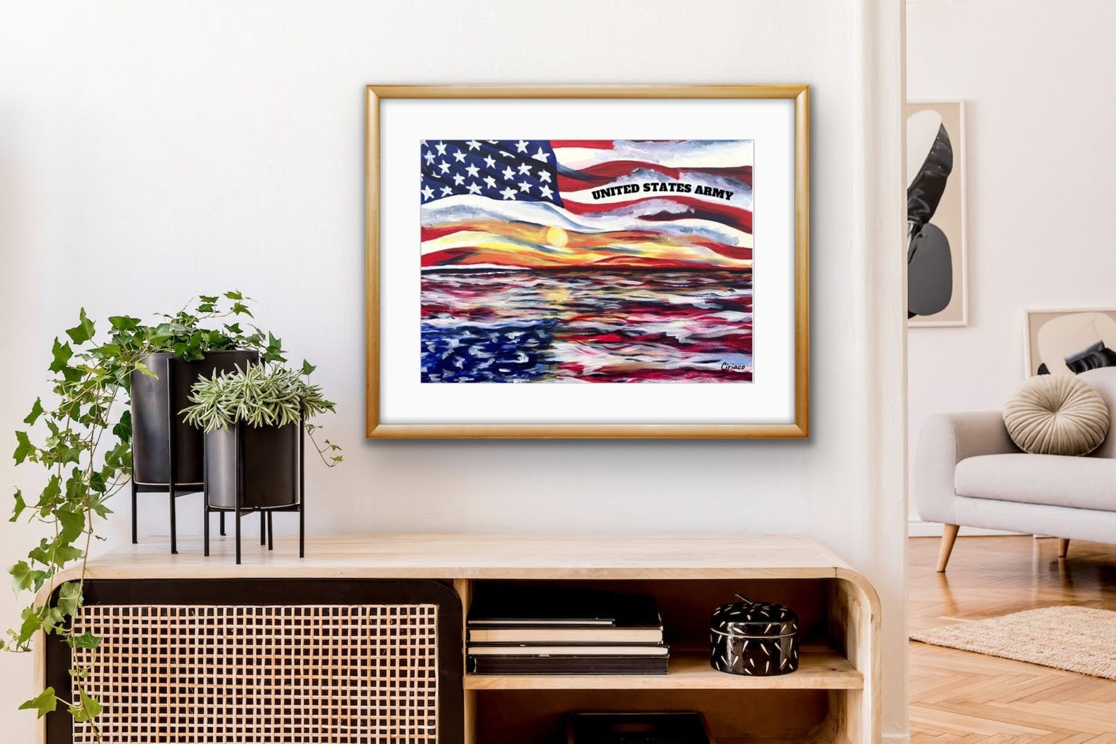 Army Print, Army Gift, Army Art, American Flag Print, Usa Art, American ...