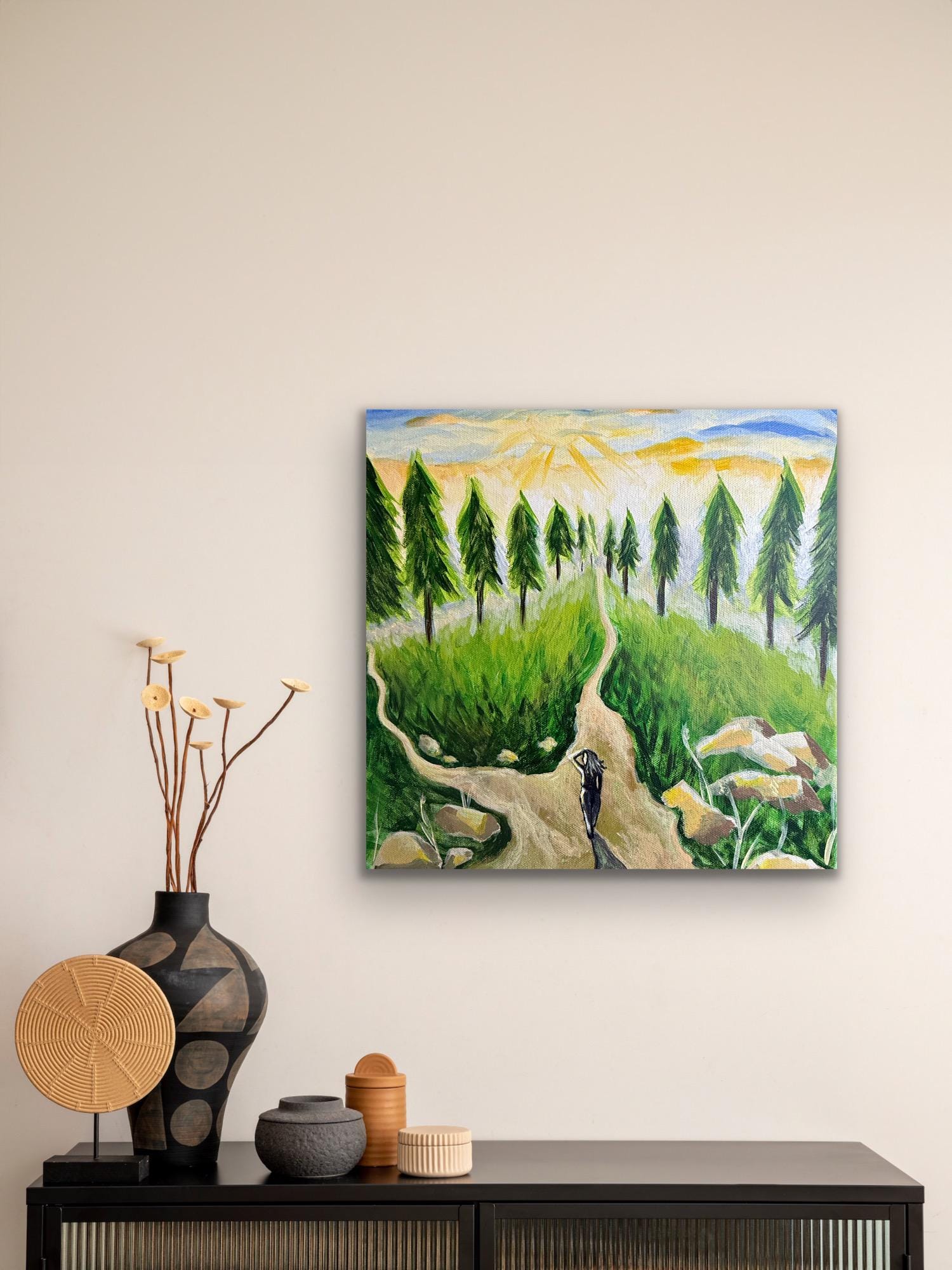 Road Less Traveled, Path Less Traveled, Landscape Painting, Believe in ...