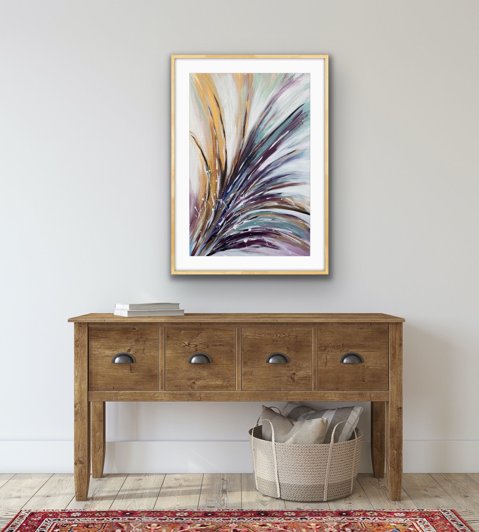 Abstract Print, Gold Abstract Painting, Maroon Abstract, Abstract Art ...