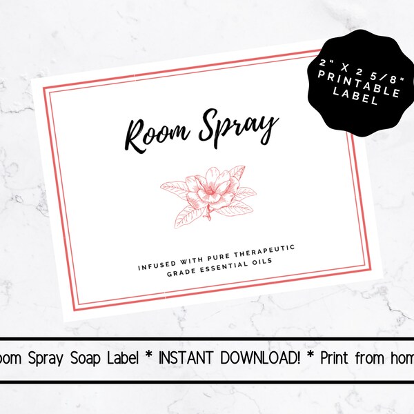 Room Spray Label - Etsy