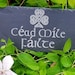 Irish Welcome Door Sign, Cead Mile Failte Slate Door Hanger, Celtic ...