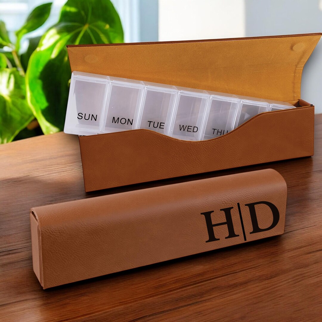Custom Pill Box, Personalized Pill Case, Vitamin Case, 7 Day Pill Box ...