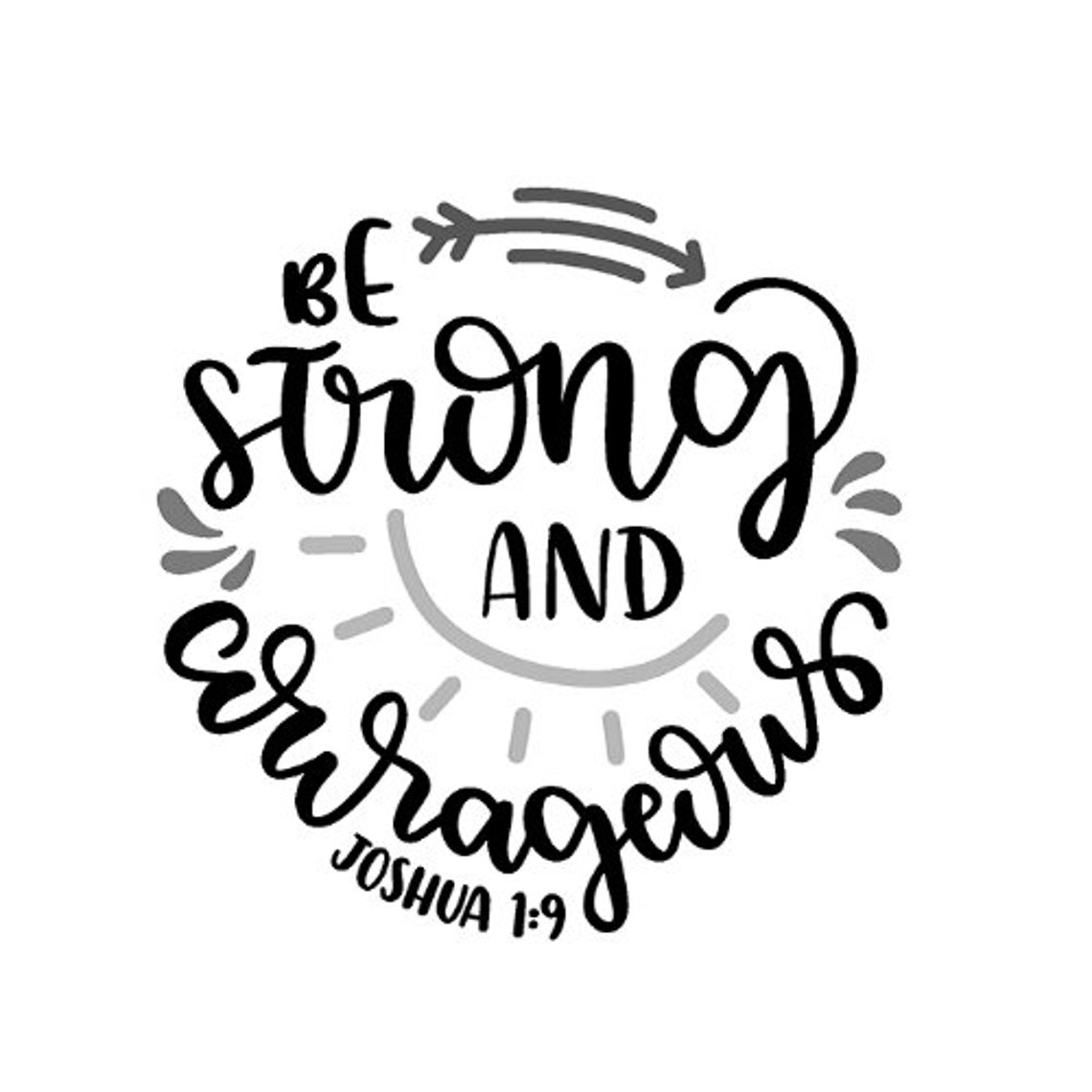 Bible Tag Key Chain - Joshua 1:9 - Be Strong and Courageous - 1 ...