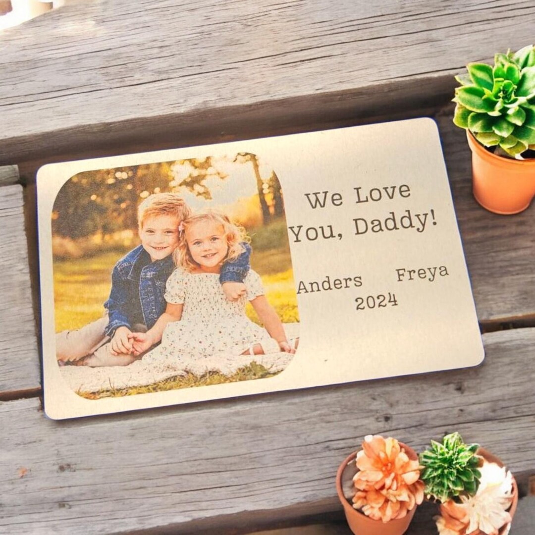 Personalized Wallet Photo Card: Display Your Family Brag Photos in a ...