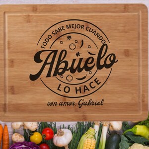 Papa Cutting Board, Abuelo, Abuelito Gift, Papá Cutting Board, Papi ...