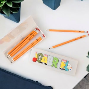 Personalized Pencil Boxes, Pencil Box, Back to School Supplies, Art Box ...
