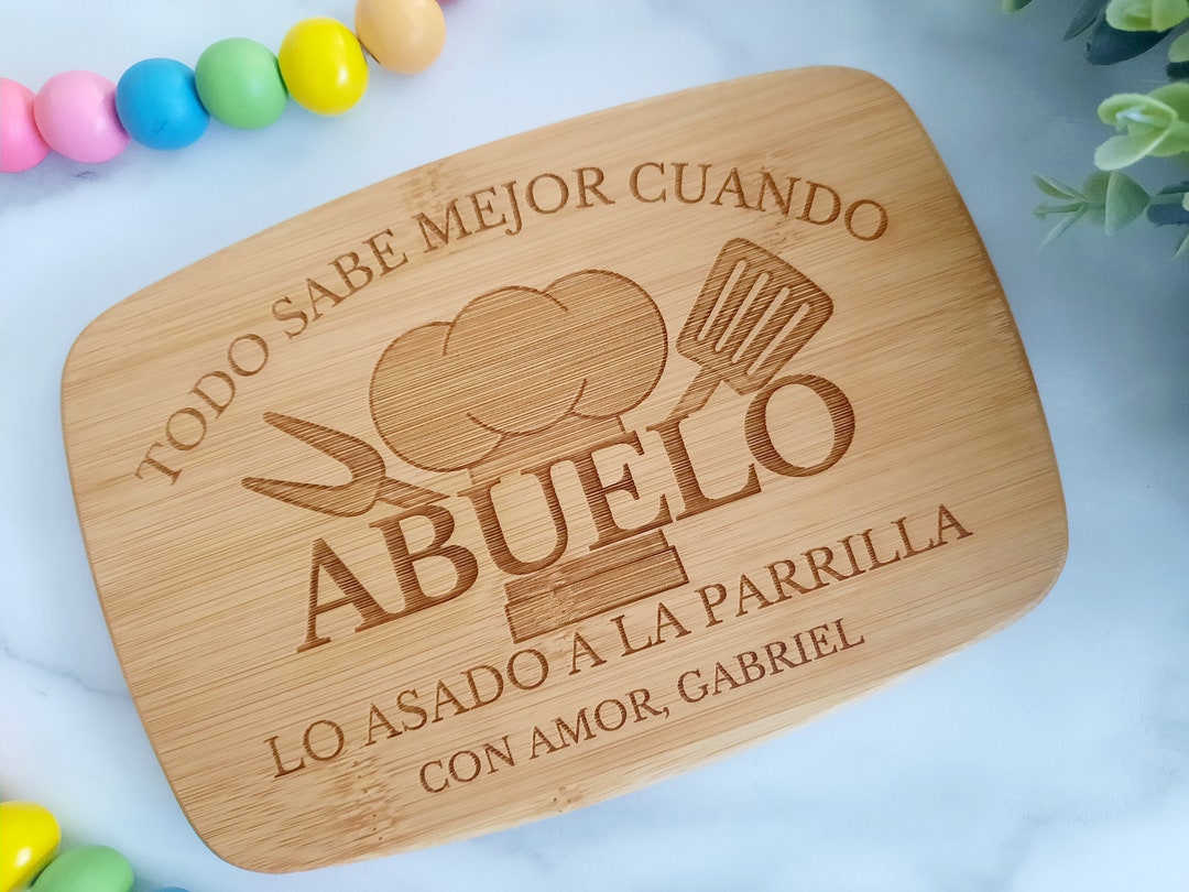 Papa Cutting Board, Abuelo, Abuelito Gift, Papá Cutting Board, Papi ...