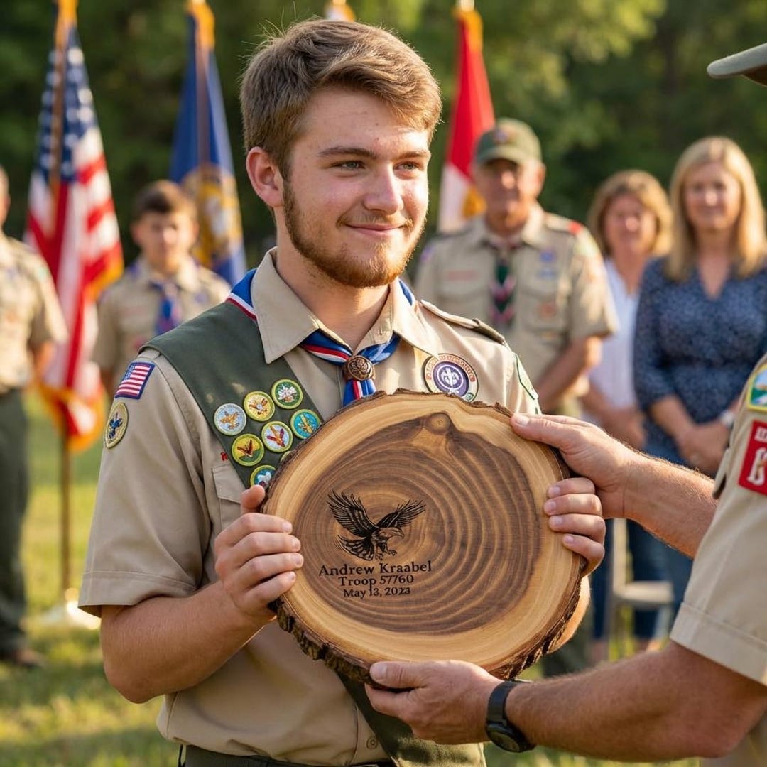 Personalized Scouting Guest Book, Court of Honor Guest Book, Natural ...