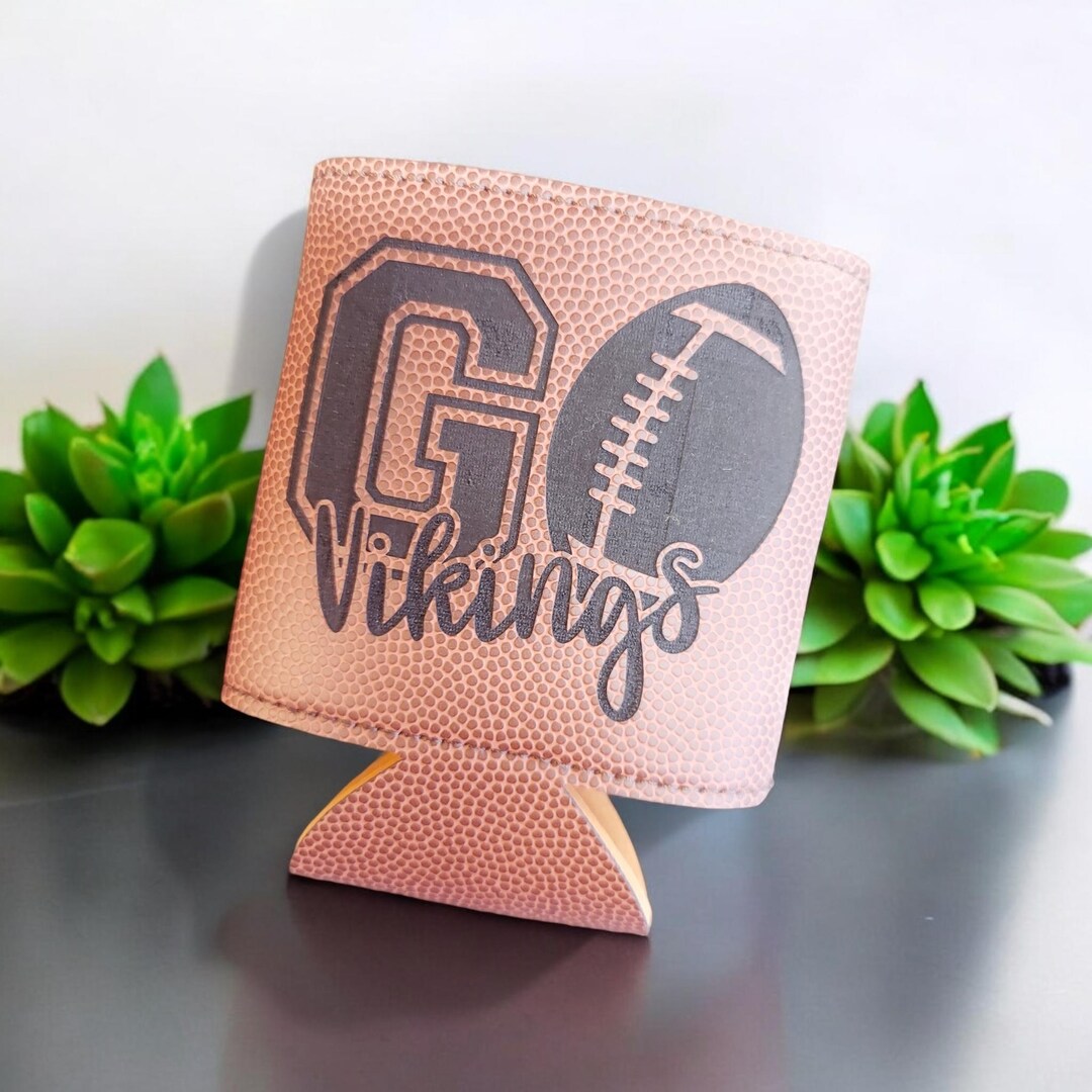 Vikings Can Cooler, Beer Can Holder Vikings, Football Can Cooler, Drink ...