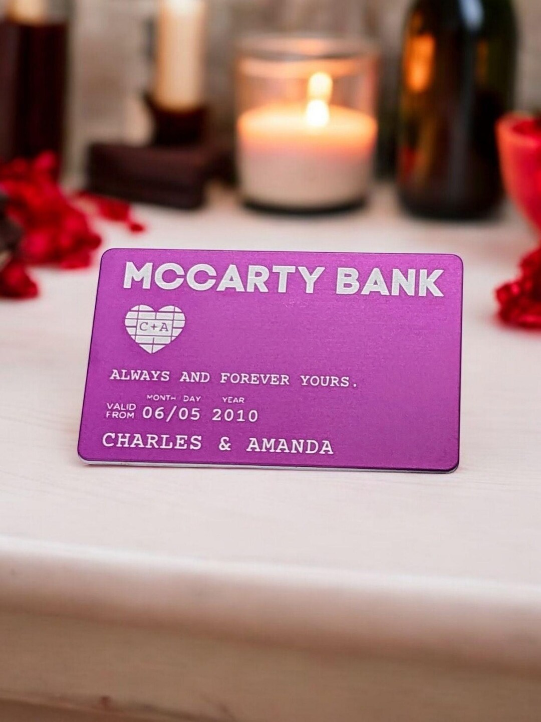 Love Bank, Personalized Wallet Card, Custom Wallet Card, Wallet Card ...