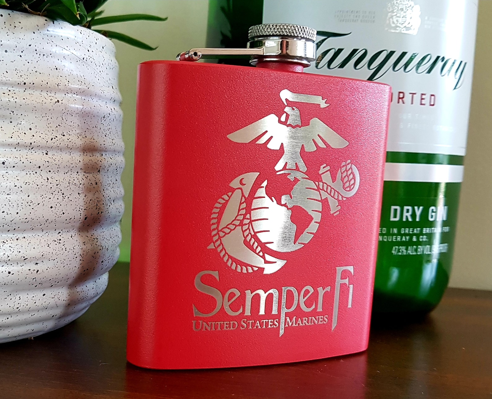 Marine Personalized Flask US Marine Corps Gift Military - Etsy.de