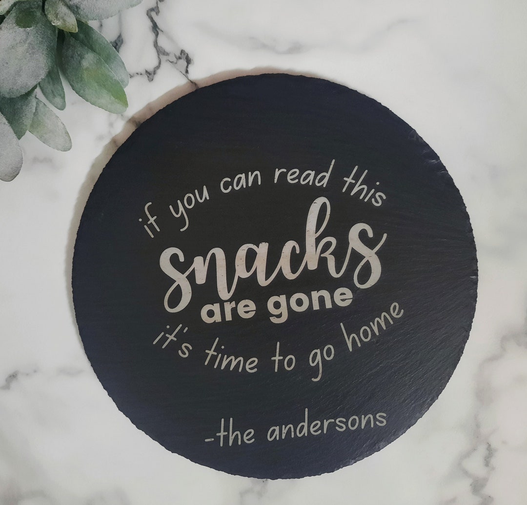 Personalized Serving Tray, If You Can Read This, It's Time to Go Home, Cutting Board, Serving ...