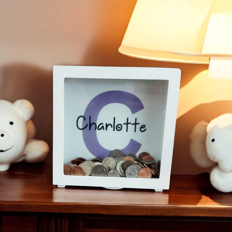 Wooden Coin Bank - Etsy