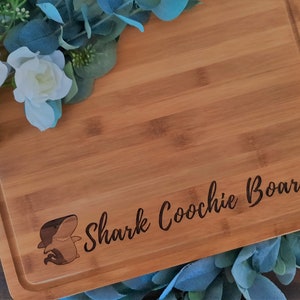 Shark Coochie Board With Handles- Cheese Board, Cheese Plate, Best ...