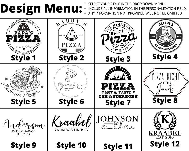 Personalized Pizza Peel Engraved Pizza Paddle Custom Pizza - Etsy