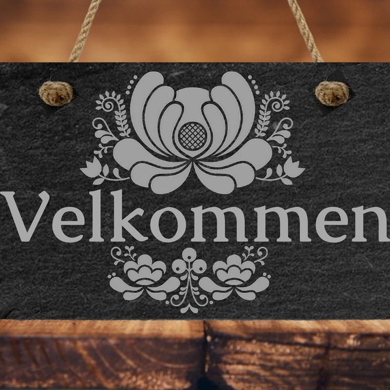 Velkommen Sign - Etsy