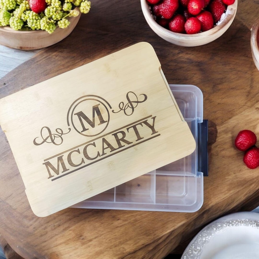 Personalized Snackle Box, Heavy Duty Snackle Box With Cutting Board ...