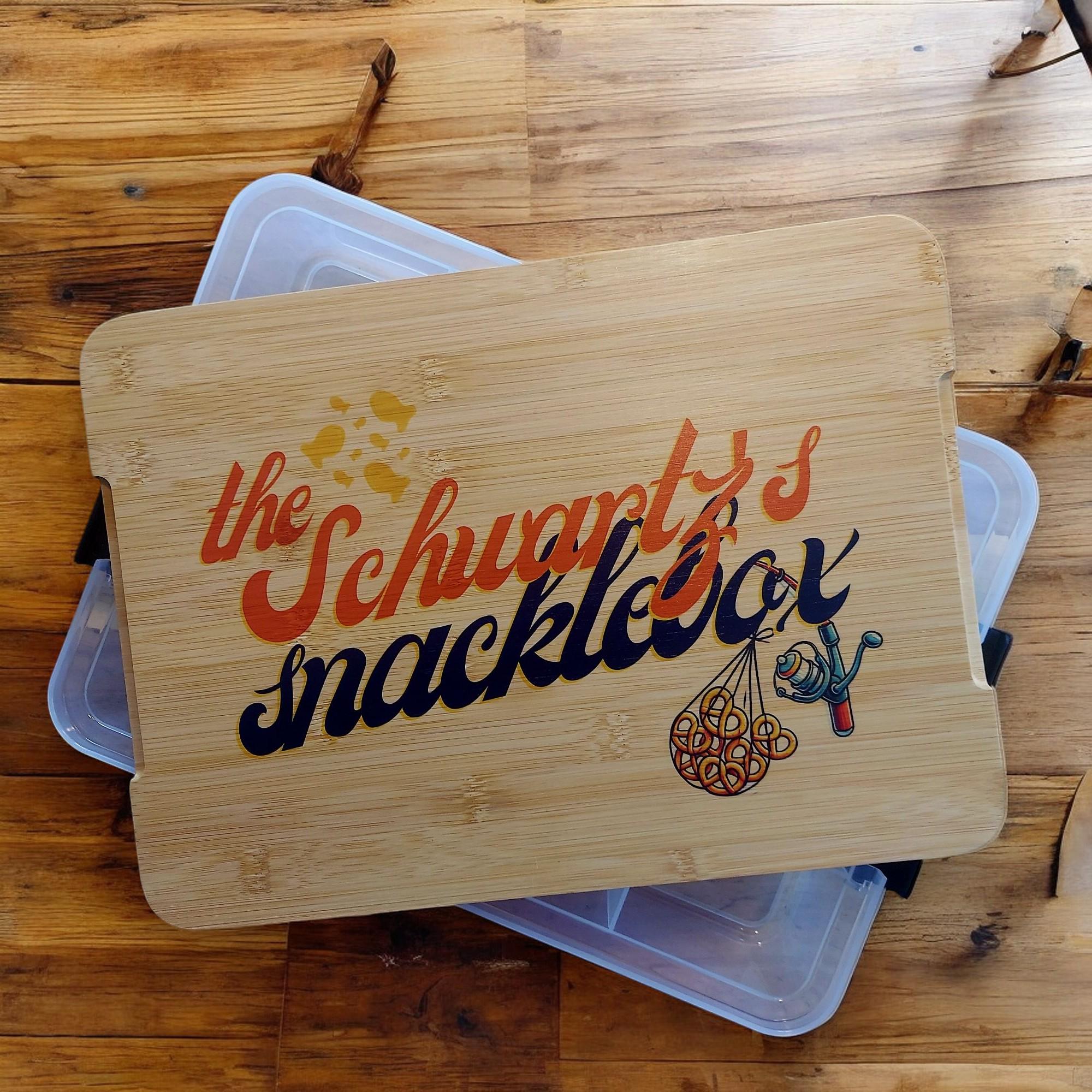 Personalized Snackle Box, Heavy Duty Snackle Box With Cutting Board ...