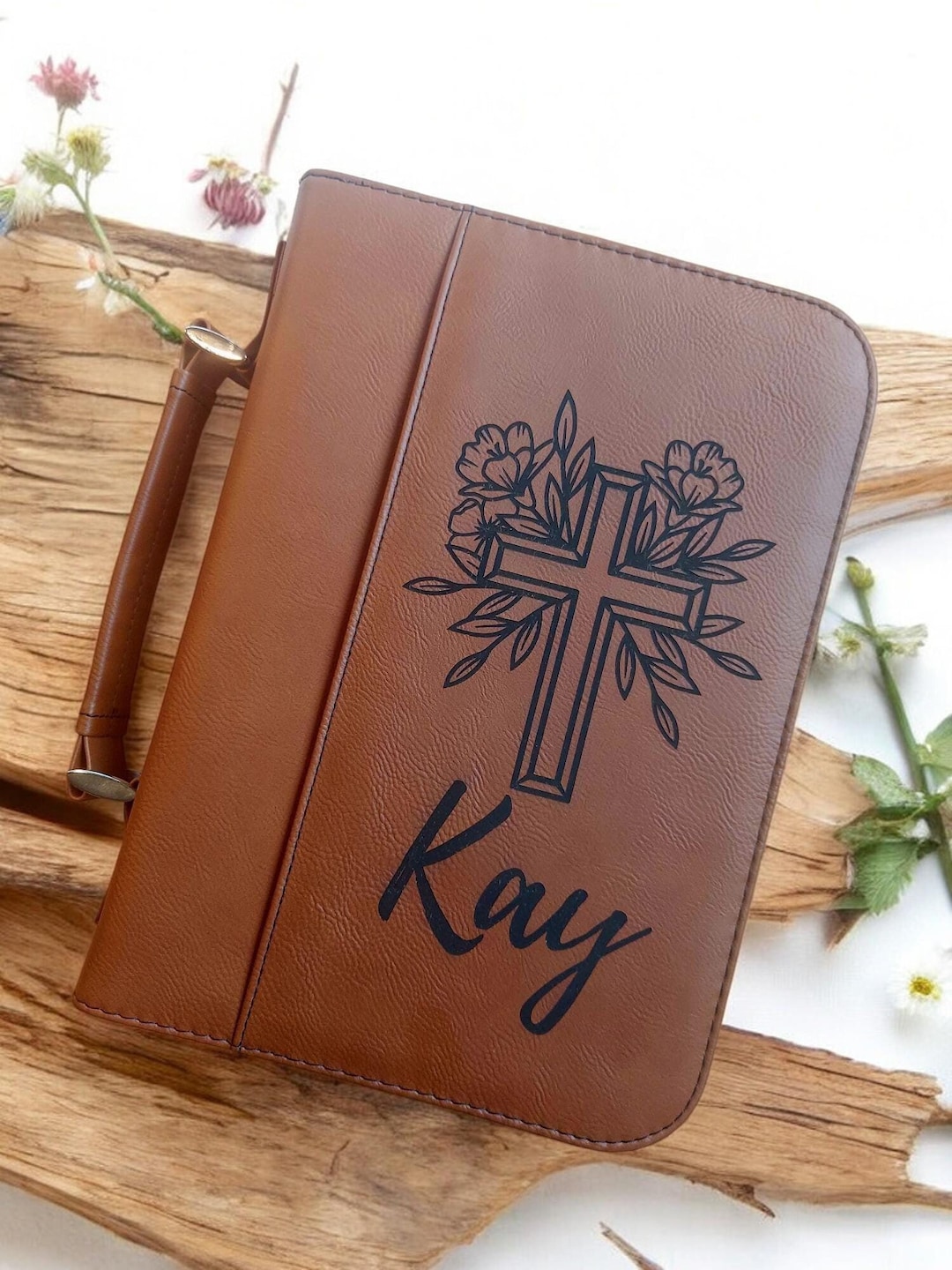 Personalized Bible Cover, Religious Gifts, Engraved Bible Cover Zipper ...