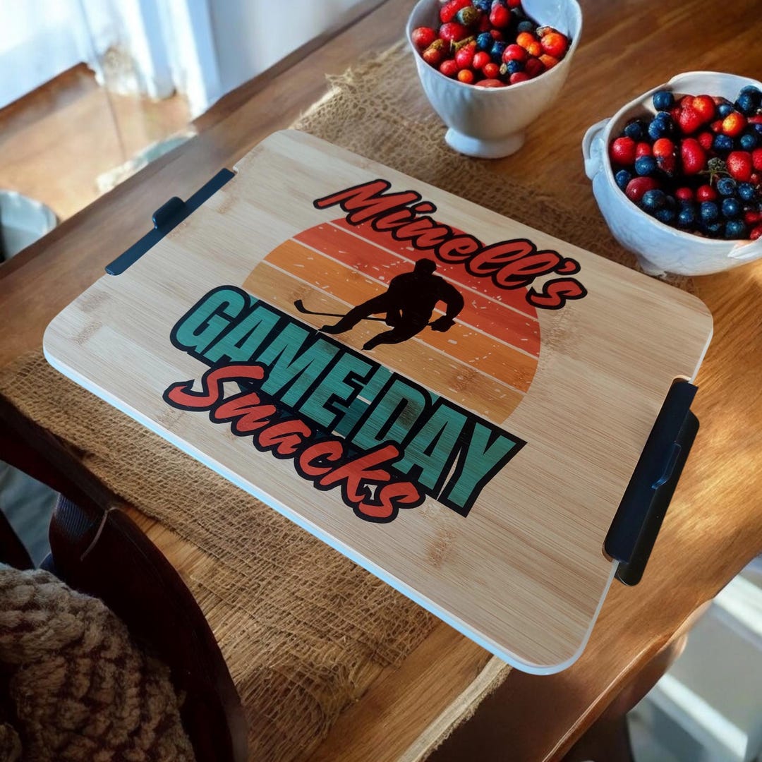 Personalized Sport Snack Box, Heavy Duty Snackle Box With Cutting Board ...