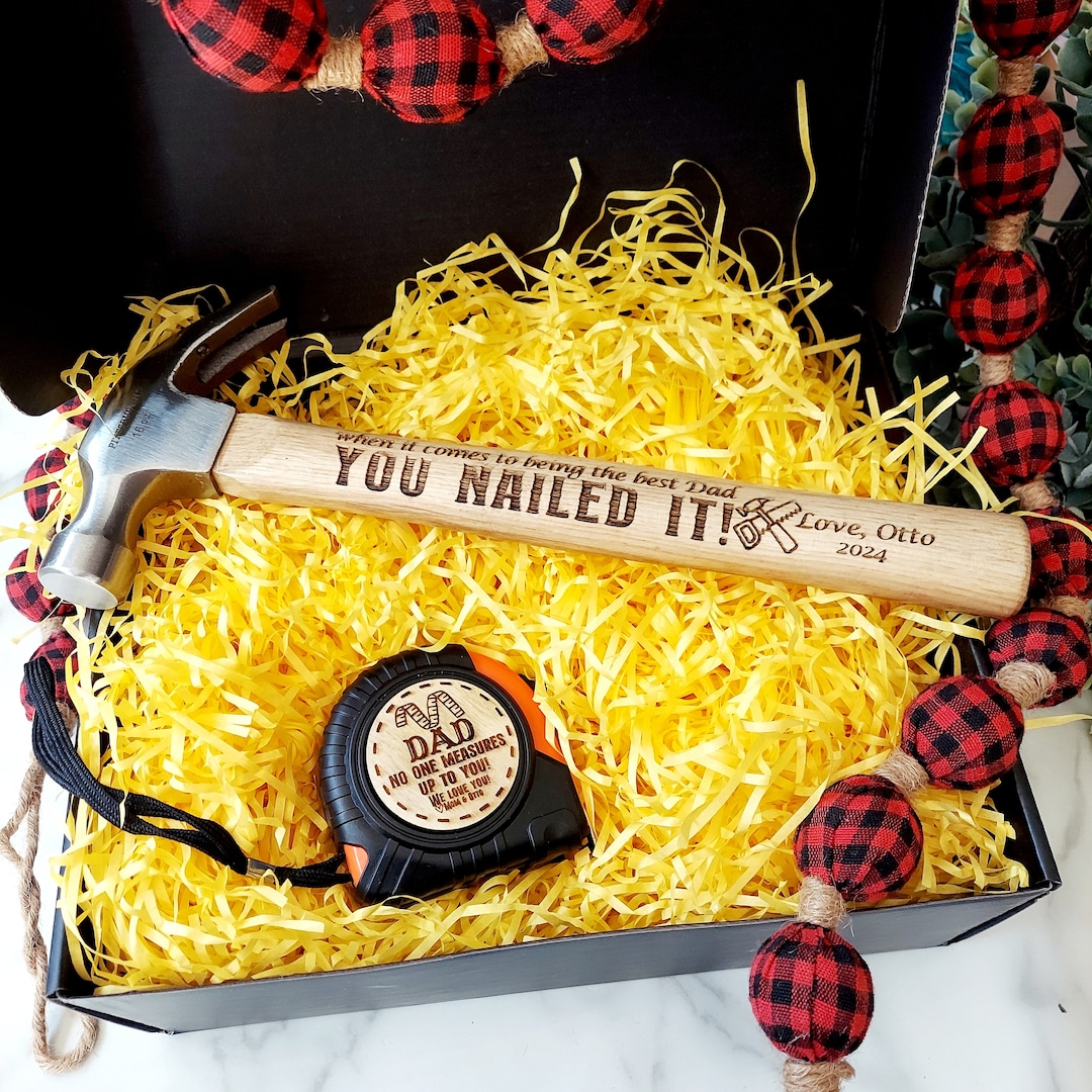 Personalized Hammer and Tape Measure Set, Engraved Hammer, Custom ...